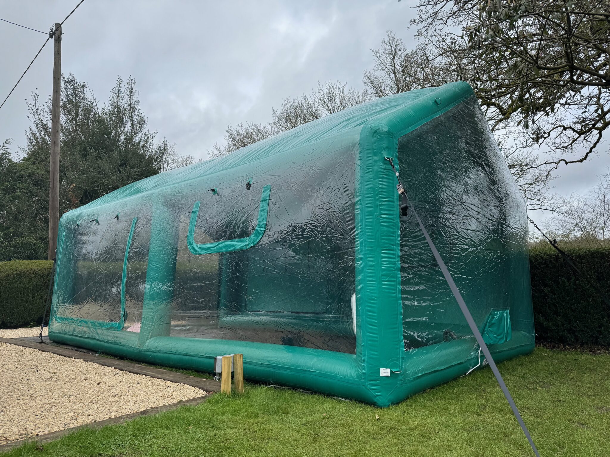 The Outdoor Inflatable Garage - CarBubble